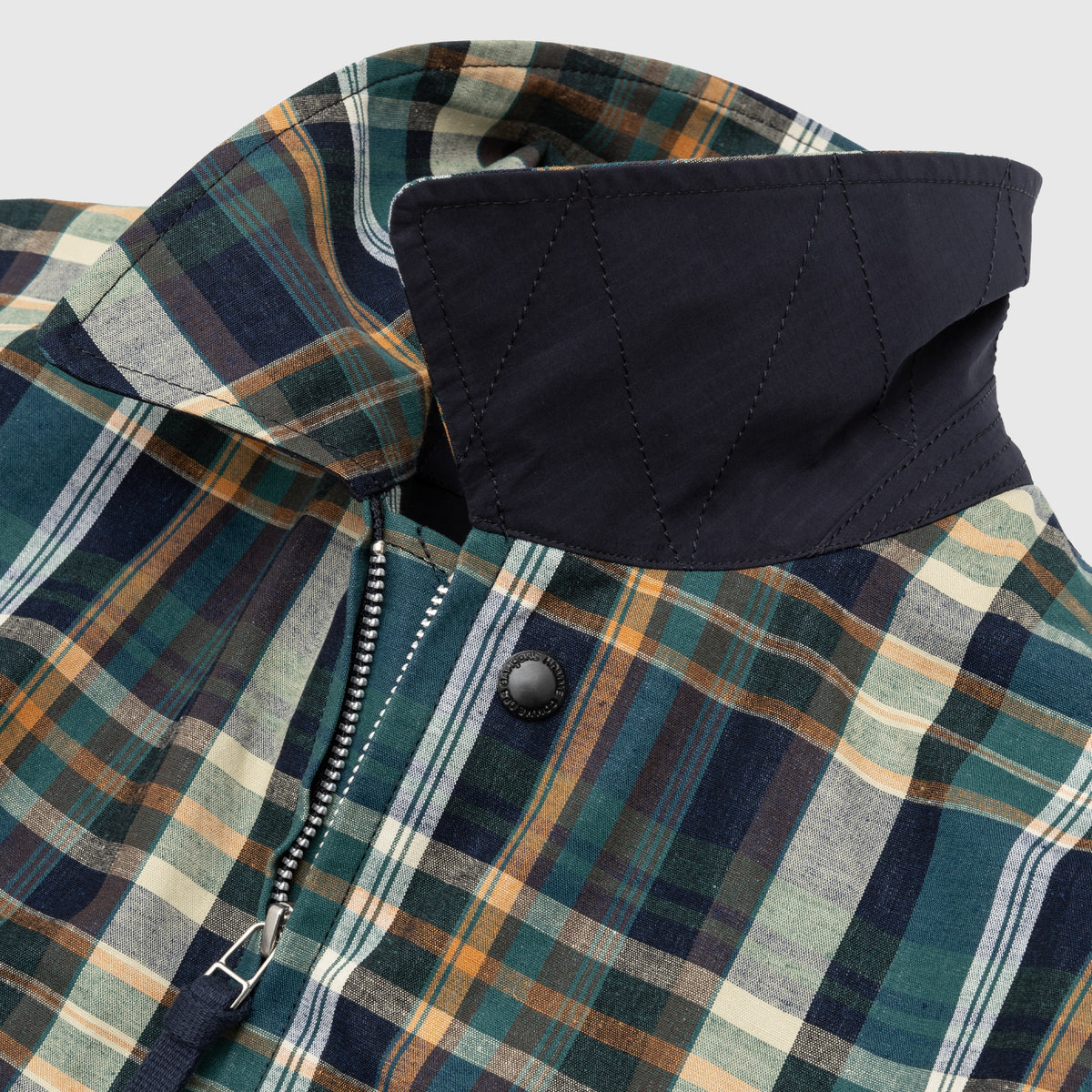 COTTON LINEN CHECK TRIPLE LAYER JACKET – PACKER SHOES